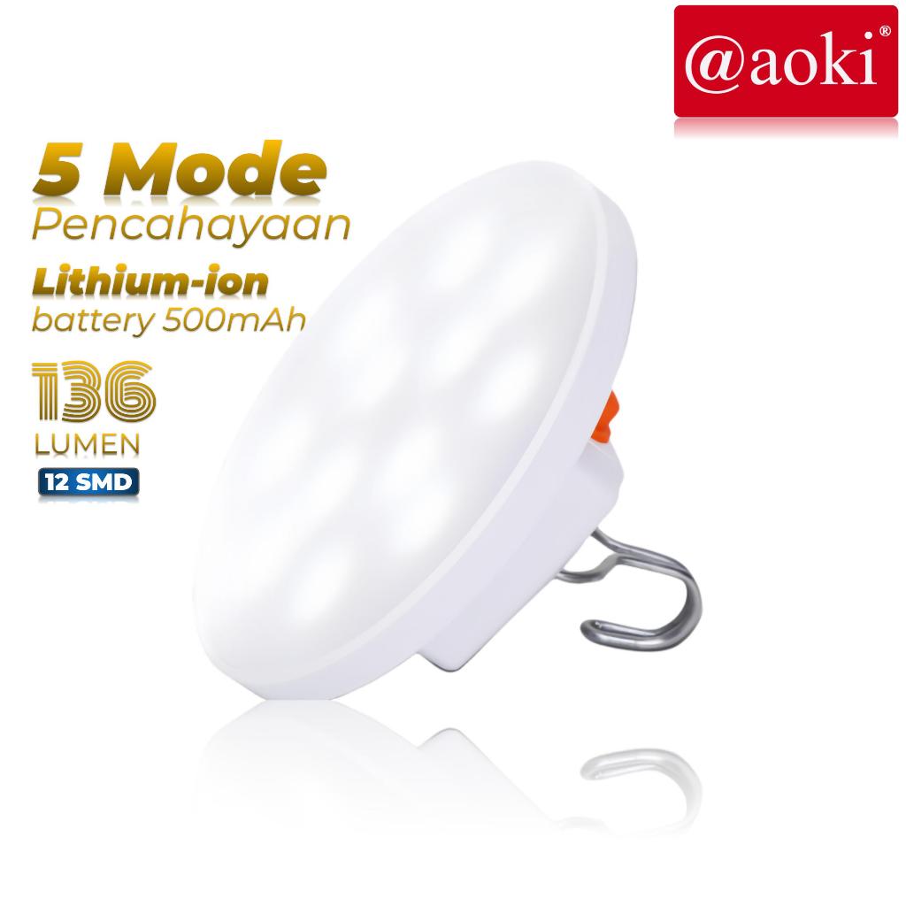 Jual AOKI Lampu LED Magnet Dinding Bisa digantung Serbaguna Rechargable ...