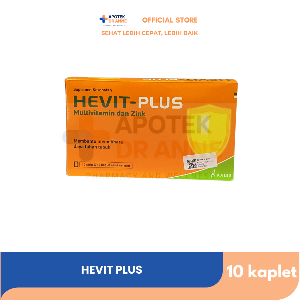 Jual Hevit Plus Multivitamin dan Zink (10 Kaplet) | Shopee Indonesia