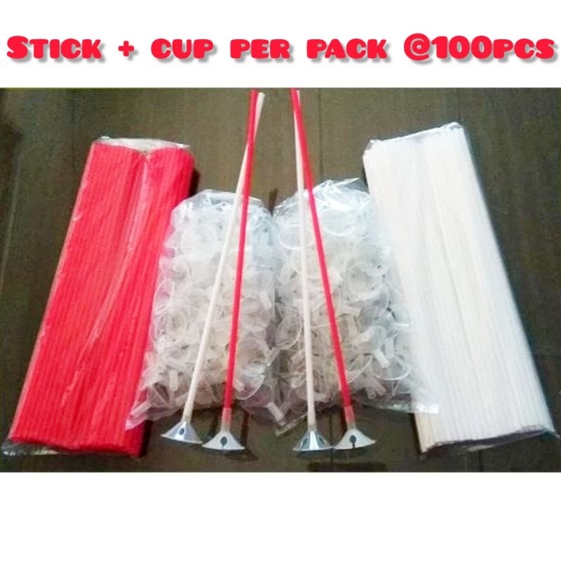 Jual STICK BALON + CUP BALON MERAH PUTIH KEMERDEKAAN AGUSTUSAN ISI 50 ...