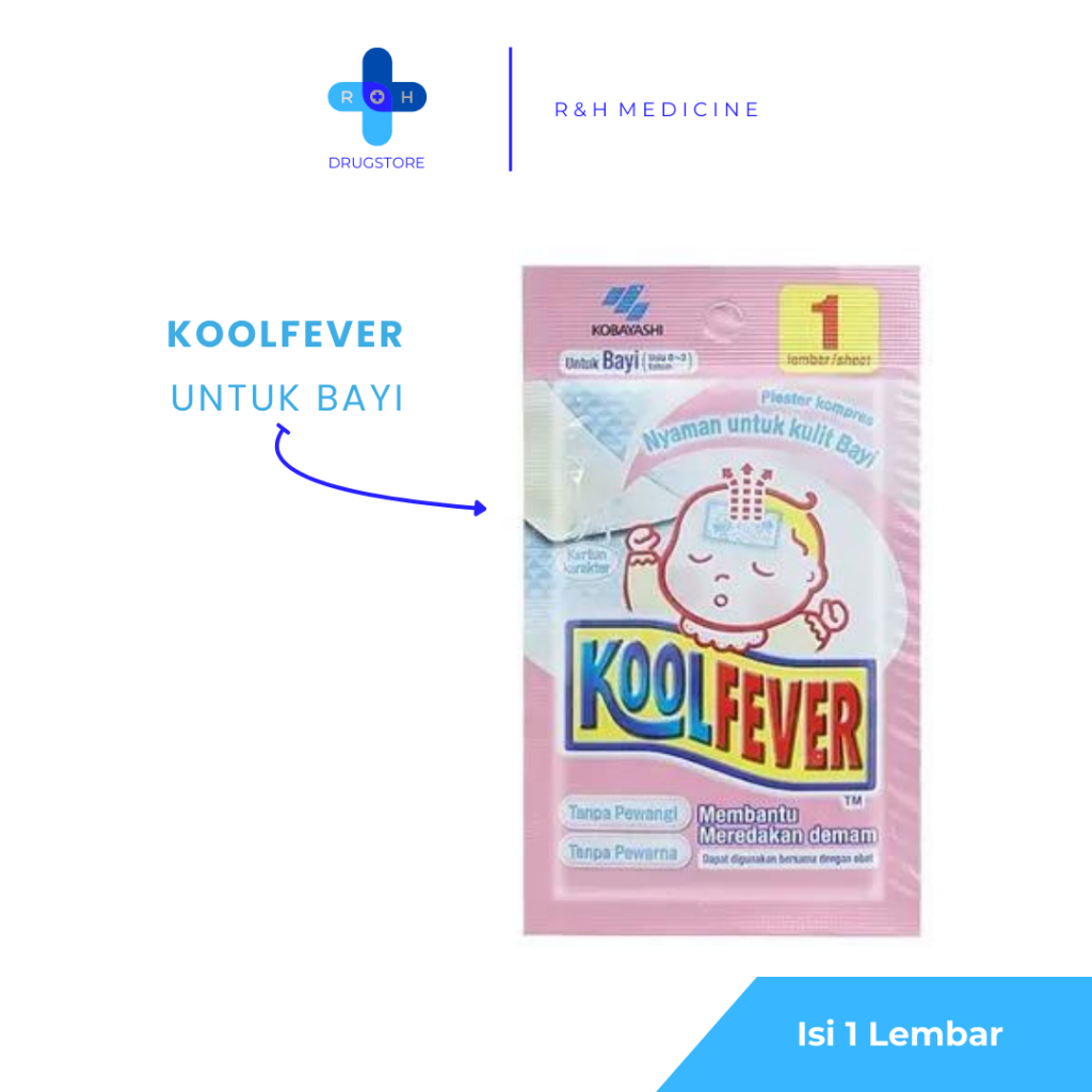 Jual KOOLFEVER BABY (BAYI) - PLESTER KOMPRES - MEMBANTU MEREDAKAN DEMAM ...