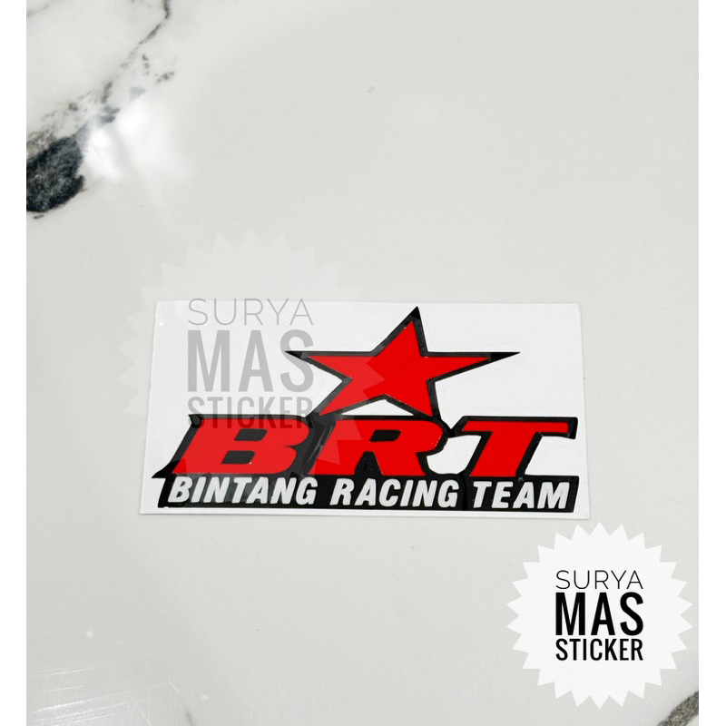 Jual stiker logo brt bintang racing team motor | Shopee Indonesia
