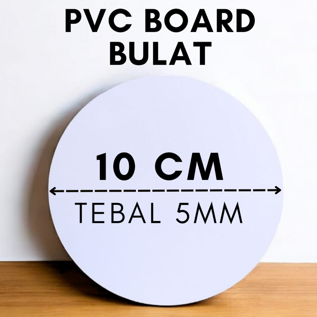 Jual PVC Board Bulat Diameter 10CM Tebal 5mm [PVC BOARD BULAT/LINGKARAN ...