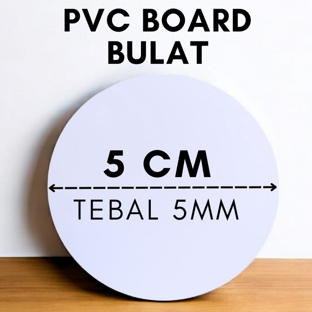 Jual PVC Board Bulat Diameter 5CM Tebal 5mm [PVC BOARD BULAT/LINGKARAN ...