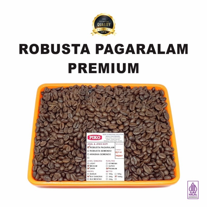 Jual Kopi Robusta Pagaralam 1kg Premium Petik Merah Biji Kopi Bubuk ...