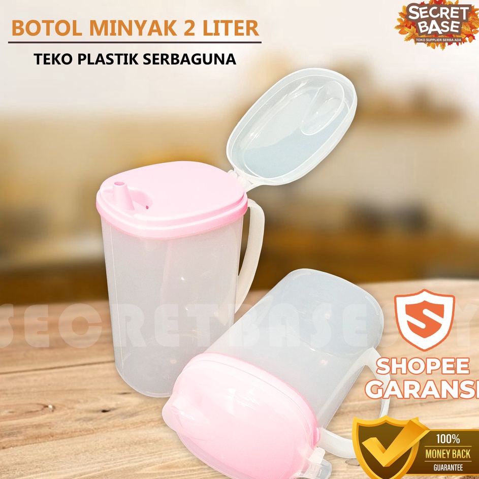 Jual Miliki sekarang BOTOL MINYAK 2 LITER Tempat Minyak Goreng Teko ...