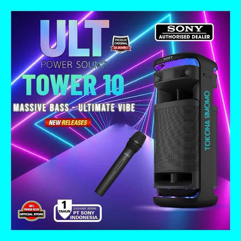 Jual Sony ULT TOWER 10 / SRS-ULT1000 Karaoke Party, Speaker with ...
