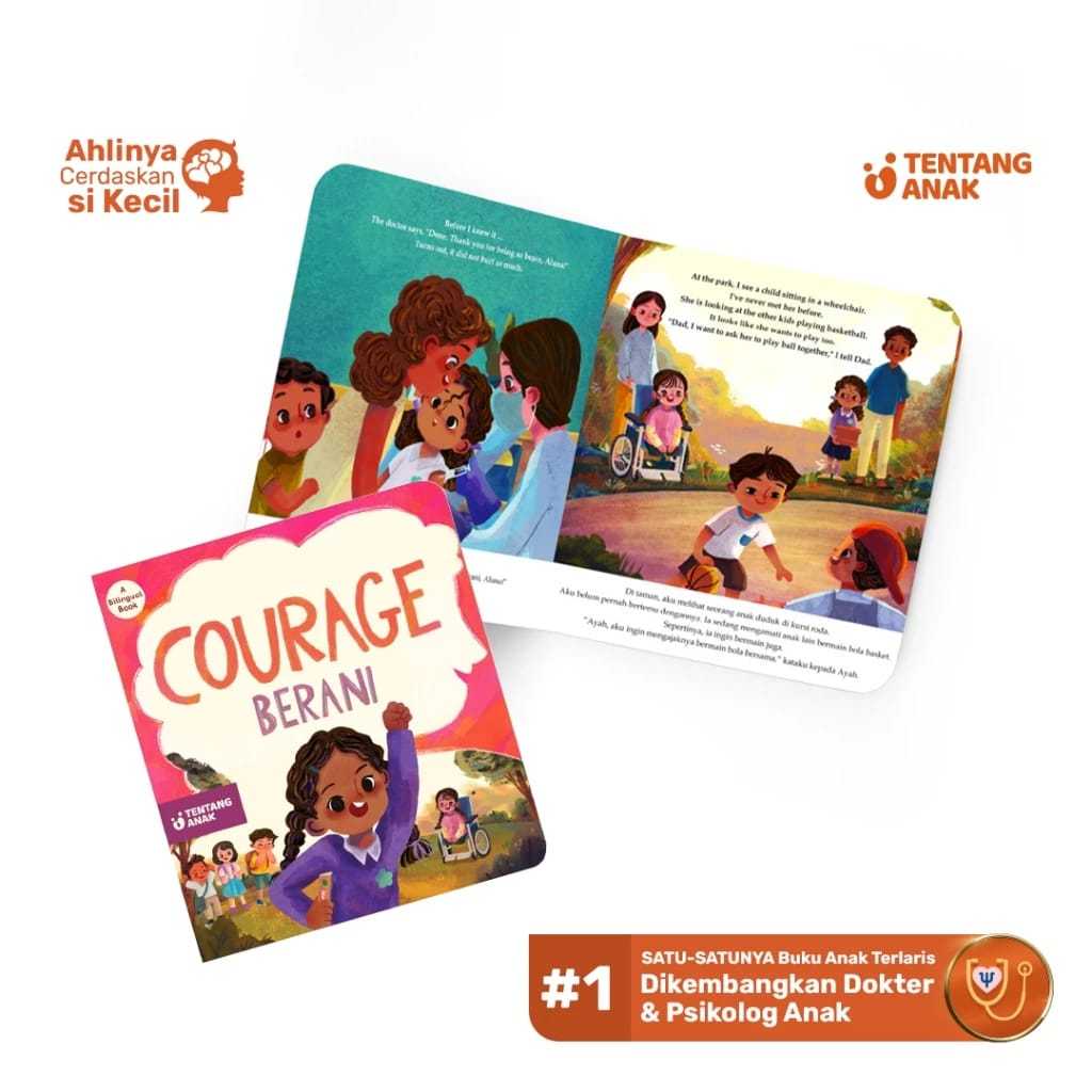 Jual Tentang Anak - COURAGE | BERANI Board Book Bilingual - Buku Cerita ...