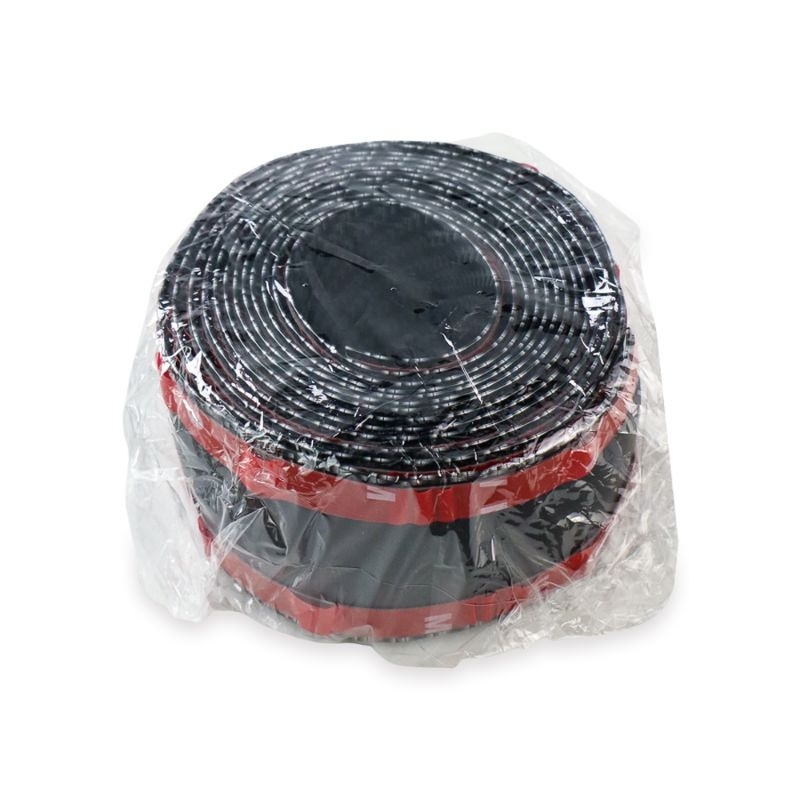 Jual stiker vinyl mobil carbon fiber rubber strip bumper guard 5x250cm ...