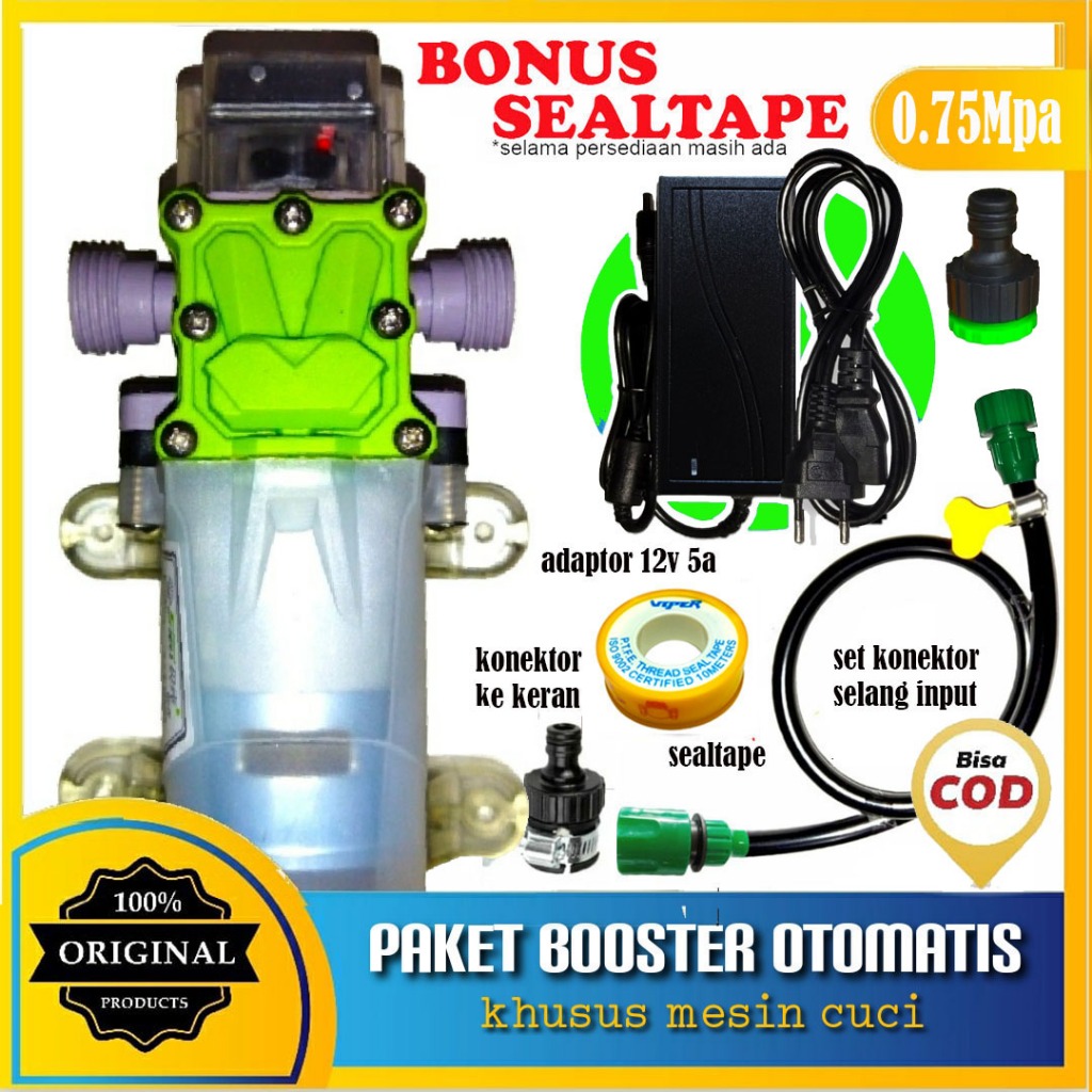 Jual Paket Pompa Pendorong Air ke Mesin Cuci Lebih Cepat Penuh - Shell 0.65Mpa Bertekanan Tinggi ...
