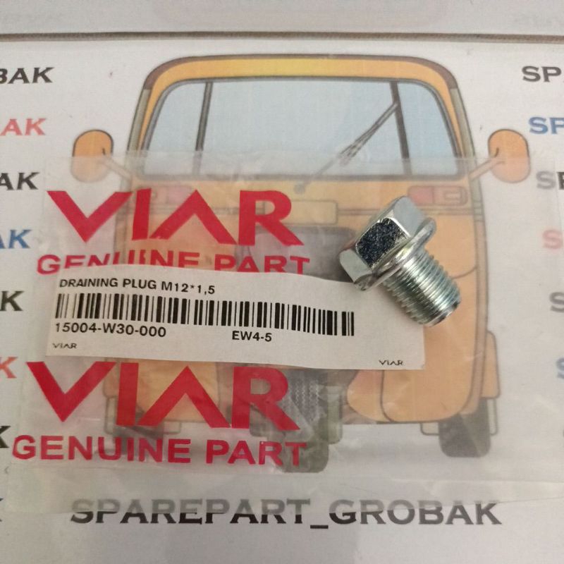 Jual Baut TAP Oli Mesin, Draining Plug (Biji, M12*1,5) Viar Karya ...