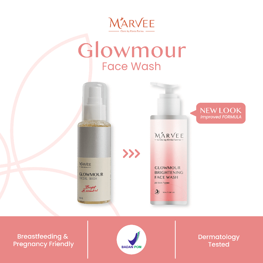 Jual Marvee Glowmour Brightening Face Wash 100 ml | Shopee Indonesia