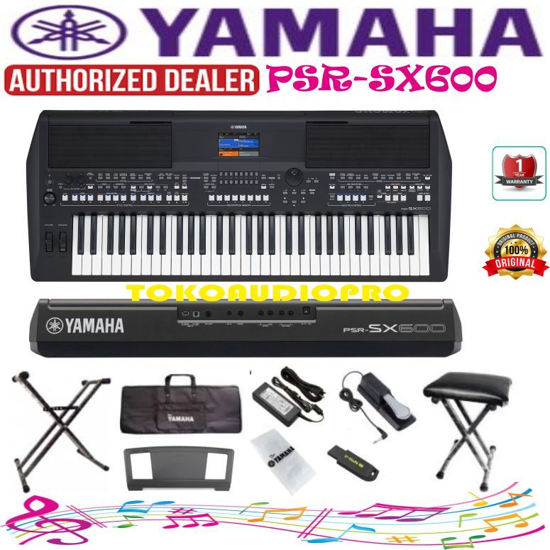 Jual Yamaha PsrSx-600 Psr-Sx600 Paket Keyboard Yamaha PSRSX600 | Shopee ...