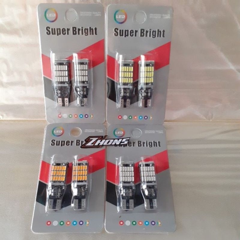 Jual LAMPU LED SEIN SEN DAJJAL T10 T15 CANBUS 45 SUPER BRIGHT 12 VOLT | Shopee Indonesia