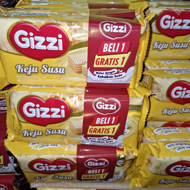 Jual GIZZI WAFER keju susu 122gram Promo | Shopee Indonesia