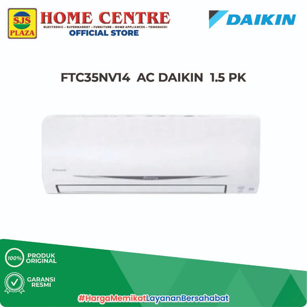 Jual DAIKIN FTC 35 NV14 STANDART AIR CONDITIONER AC SPLIT - PUTIH 1,5 ...