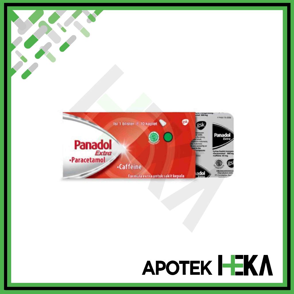 Jual Panadol Merah Extra Paracetamol Strip isi 10 Tablet [Depok ...