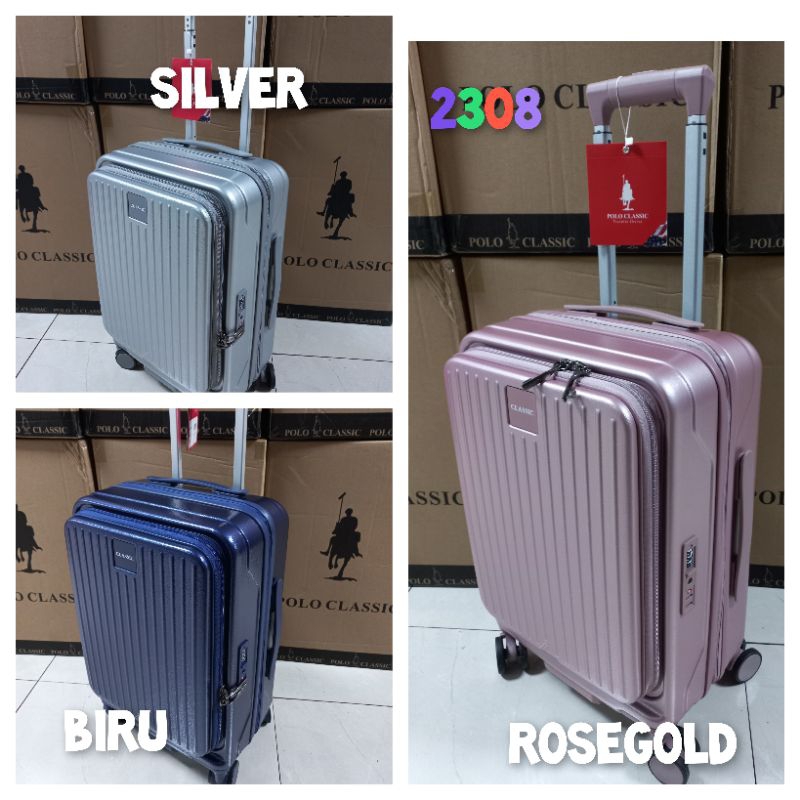 Jual koper polo classic buka depan original | Shopee Indonesia
