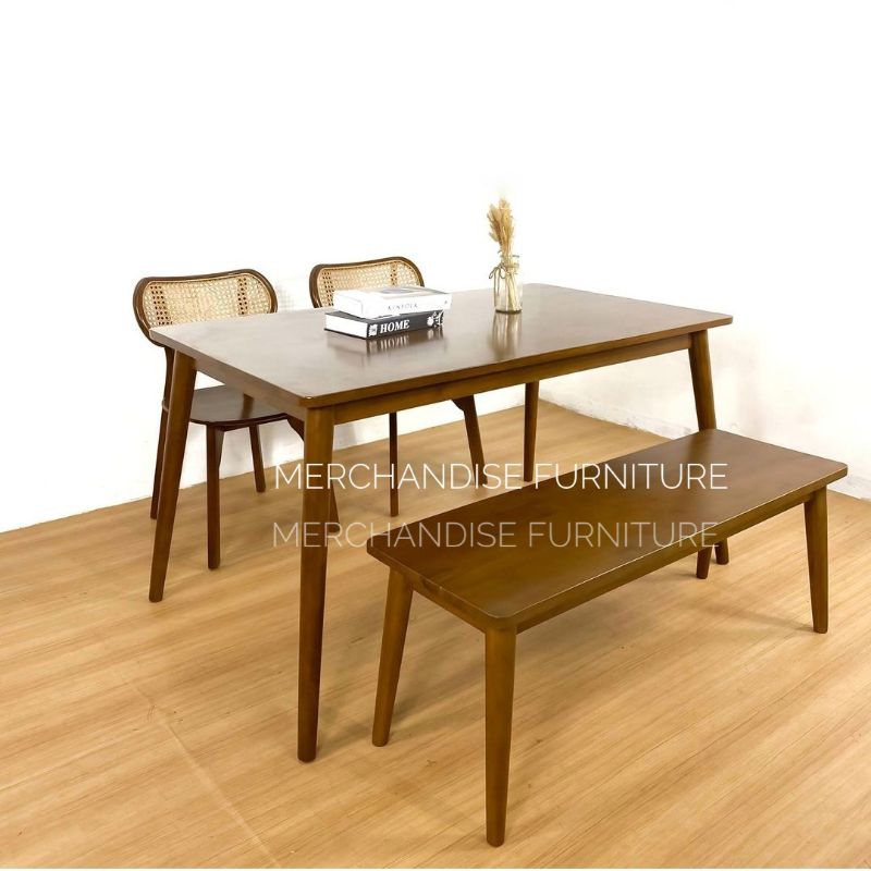 Jual Barang Ready Stock Satu Set Meja Makan Kursi Kacang Rotan - Kursi ...