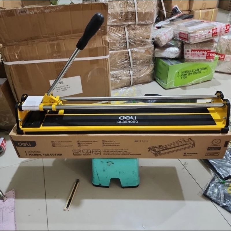 Jual DELI ALAT POTONG KERAMIK GRANITE TILE CUTTER POTONG GRANIT MANUAL DELI 60CM TILE CUTTER 60 ...