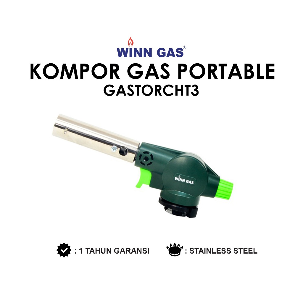 Jual Winn Gas T3 Blow Torch Butane Burner Flame Gas Pemantik MST3 ...