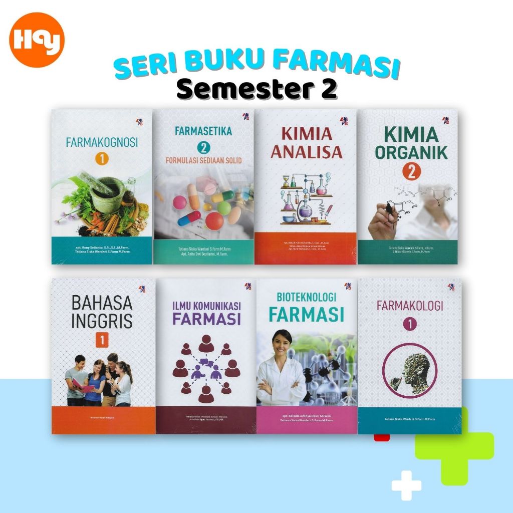 Jual Buku Farmasi Semester 2 | Farmakognosi 1, Farmasetika 2, Kimia Analisa, Kimia Organik 2 ...