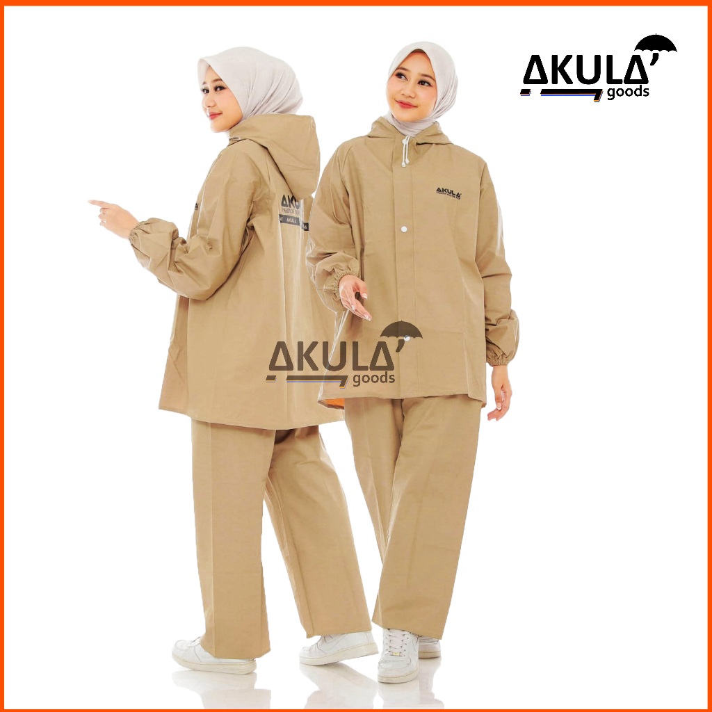 Jual AKULA JAS HUJAN Setelan Baju Celana Kekinian Raincoat Mantel ...