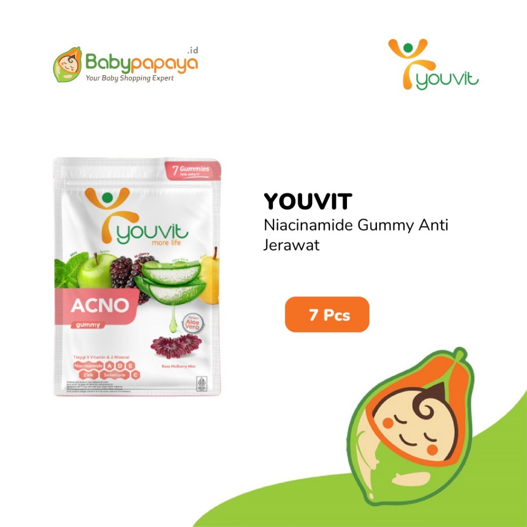 Jual Youvit Acno 1 Sachet dengan Niacinamide, Aloe Vera untuk Jerawat ...