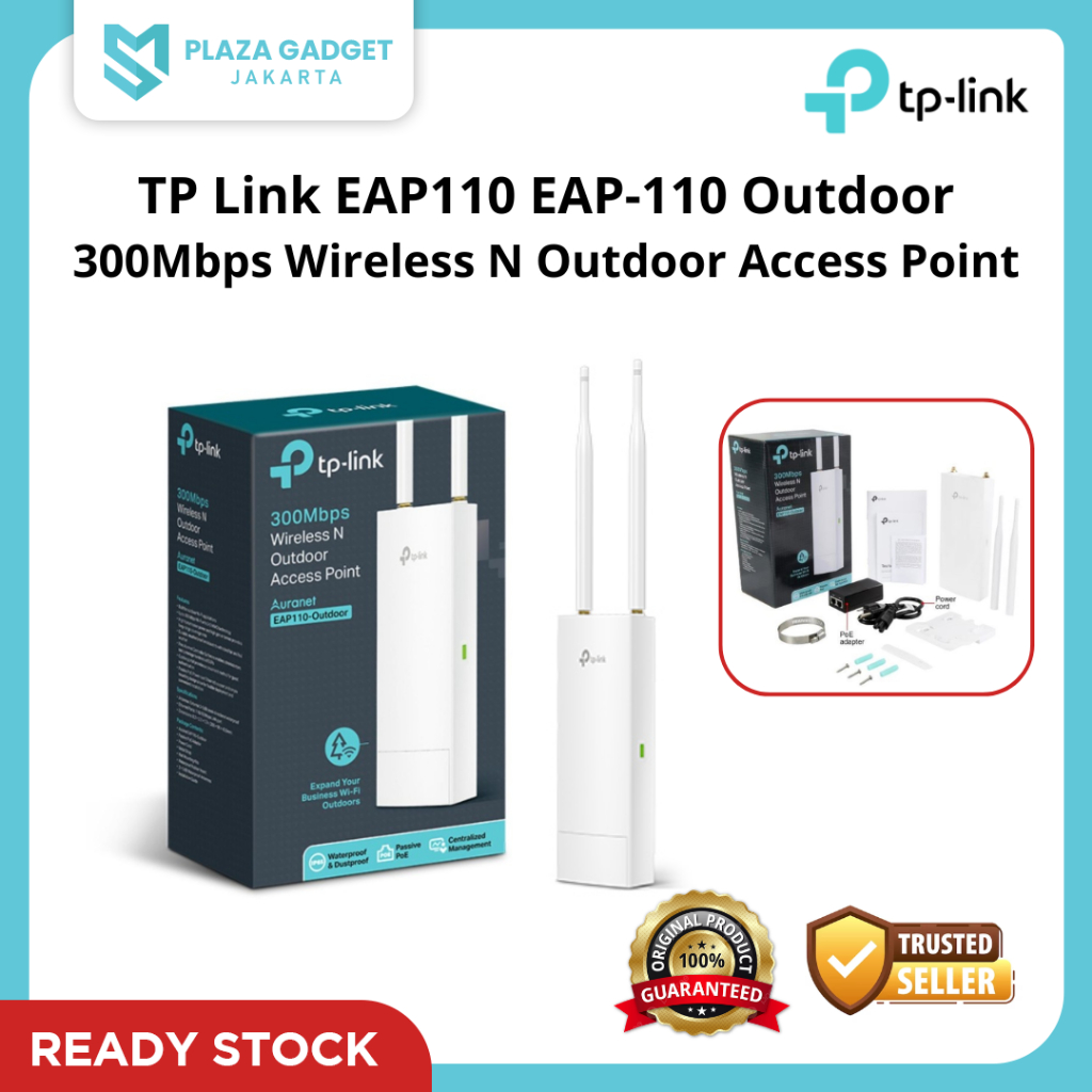 Jual TP Link EAP110 EAP-110 Outdoor 300Mbps Wireless N Outdoor Access ...