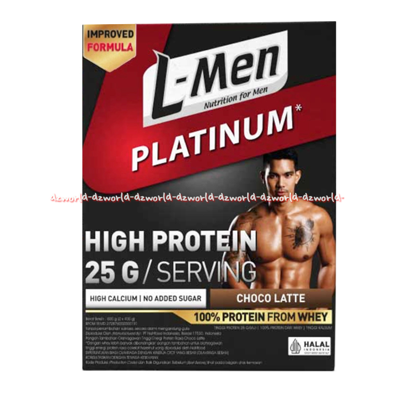 Jual L-Men Platinum 201gr High Protein Choco Latte High Calcium NO ...