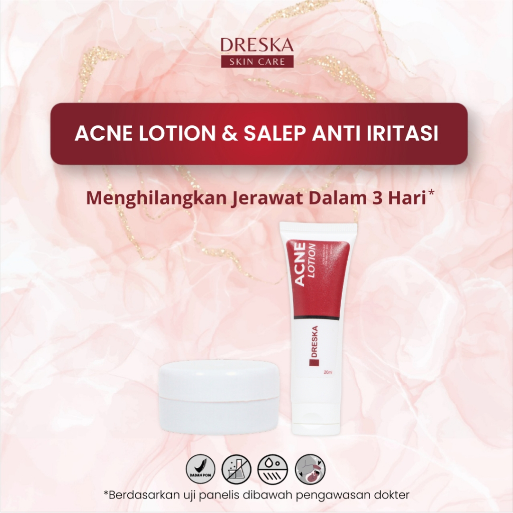 Jual ACNE LOTION & SALEP ANTI IRITASI DRESKA obat totol jerawat BPOM ...