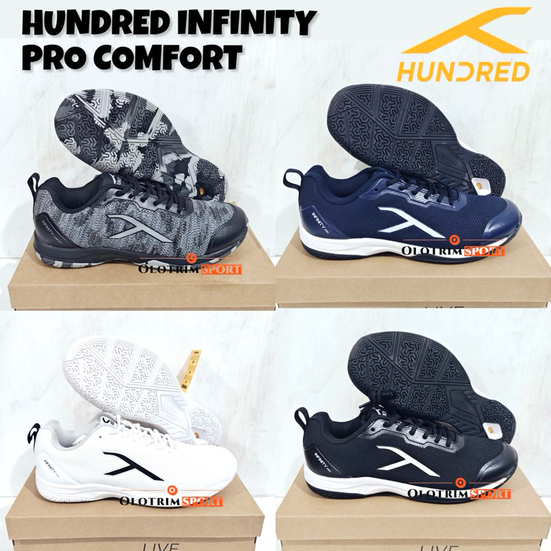 Jual Sepatu Badminton HUNDRED INFINITY PRO COMFORT Original | Shopee ...