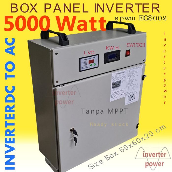 Jual Box panel inverter lengkap trafo 5000 W PSW 5000w low frequency 48 ...