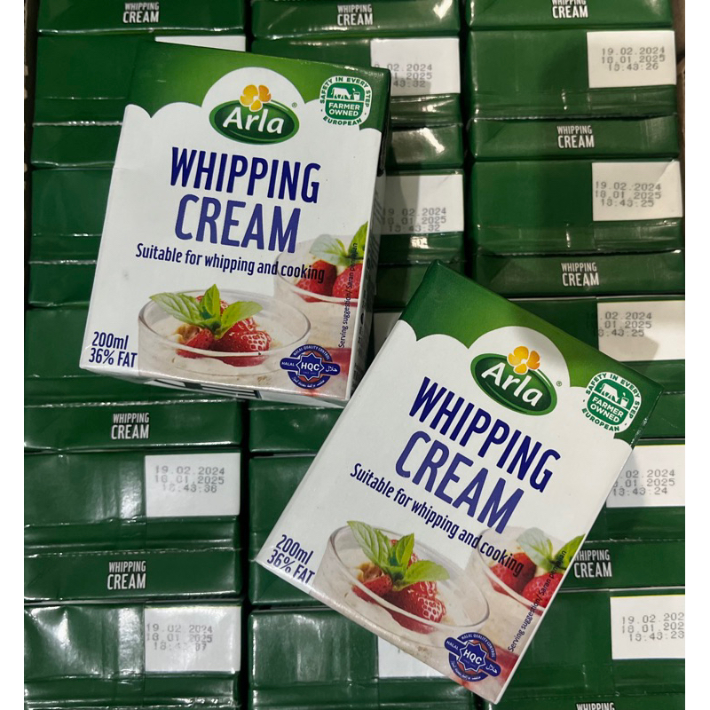 Jual Arla Whipping Cream & Cooking 200ml EXP.2025 | Shopee Indonesia