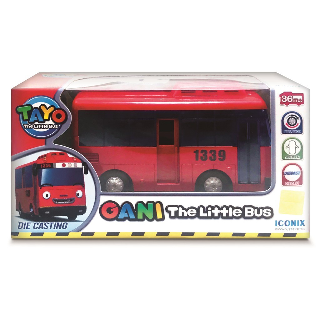 Jual Tayo The Little Bus 117019 Diecast GANI - Pullback Merah Mainan ...