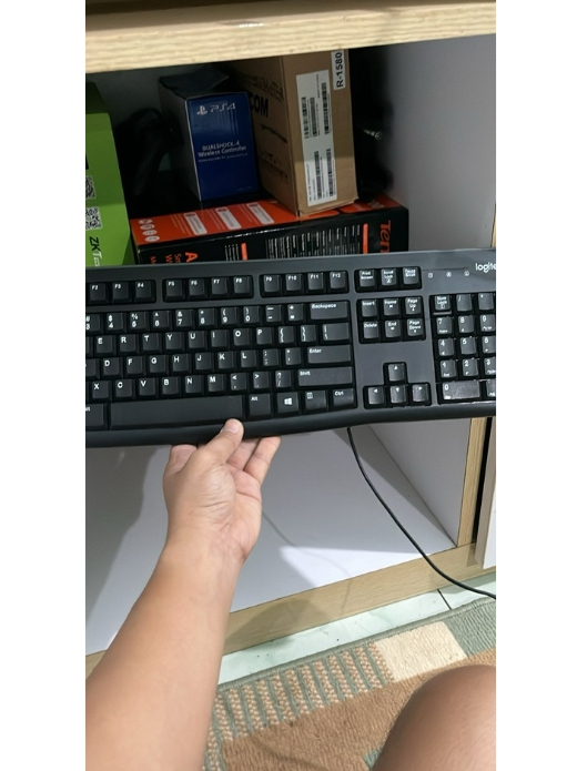 Jual keyboard + mouse logitech k120 | Shopee Indonesia