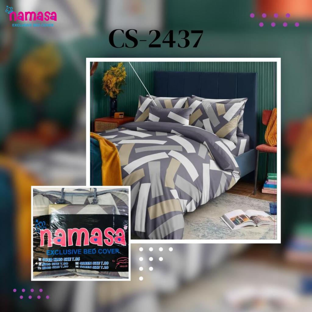 Jual Bed Cover Set 180x200 King Namasa Tebal dan Tidak Luntur - CS-2437 ...