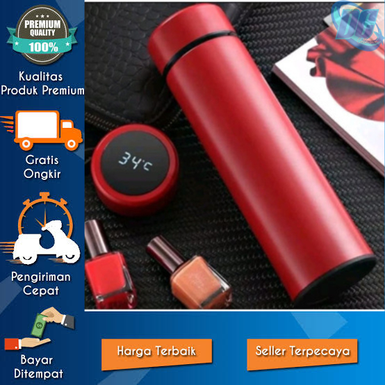 Jual Thermos Tumbler Botol Minum Tahan Panas ada Display Suhu Stainless ...