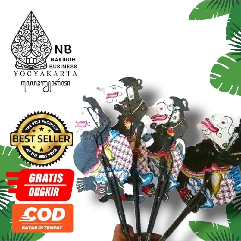 Jual Wayang kulit asli punakawan size kecil / shadow puppets empat ...