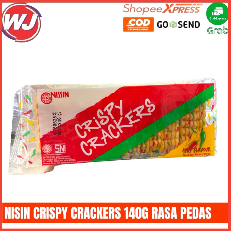 Jual NISSIN CRISPY CRACKERS 140G RASA PEDAS | Shopee Indonesia