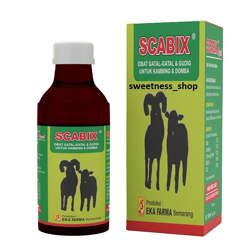Jual SCABIX LIQUID 100 ML OBAT SCABIES GUDIG PENYAKIT KULIT SAPI ...