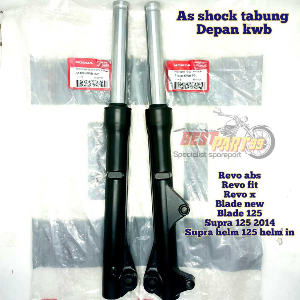 Jual as shock tabung depan revo abs/fit/x blade new/125 supra 125 2014 ...