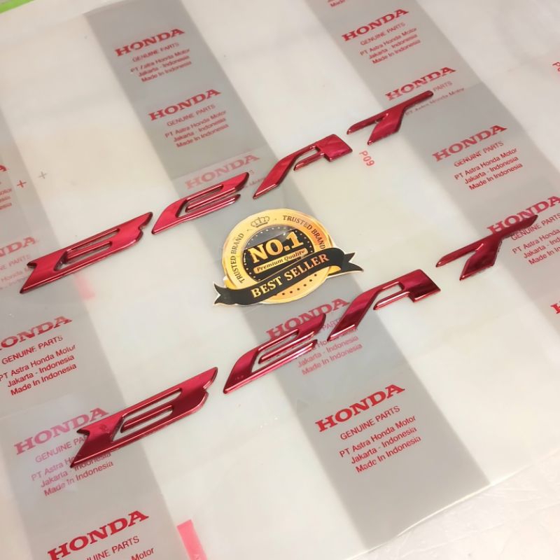 Jual emblem beat red warna merah new beat esp led original | Shopee ...