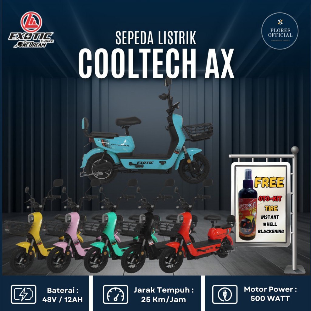 Jual Sepeda Listrik Exotic Cooltech AX Pacific Garansi Resmi By Pacific ...
