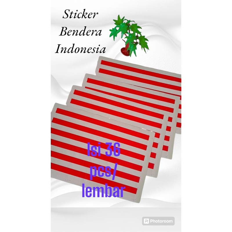 Jual stiker pipi/stiker merah putih/stiker kemerdekaan/ stiker ...