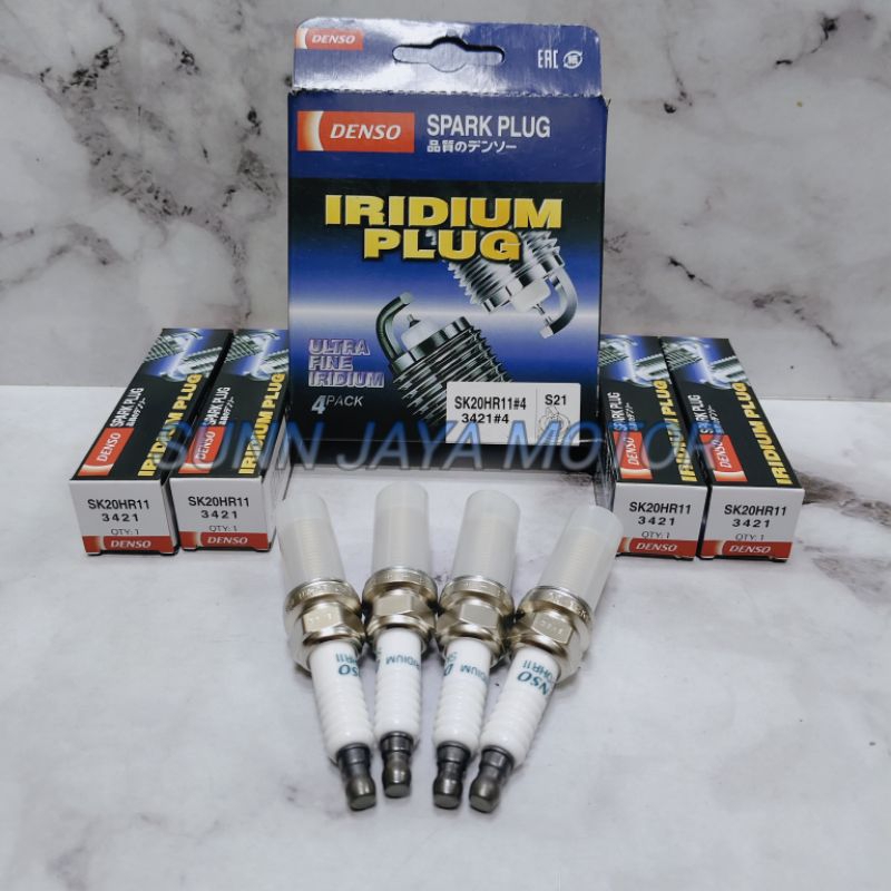 Jual BUSI IRIDIUM TOYOTA INNOVA FORTUNER HILUX BENSIN SK20HR11 DENSO ...