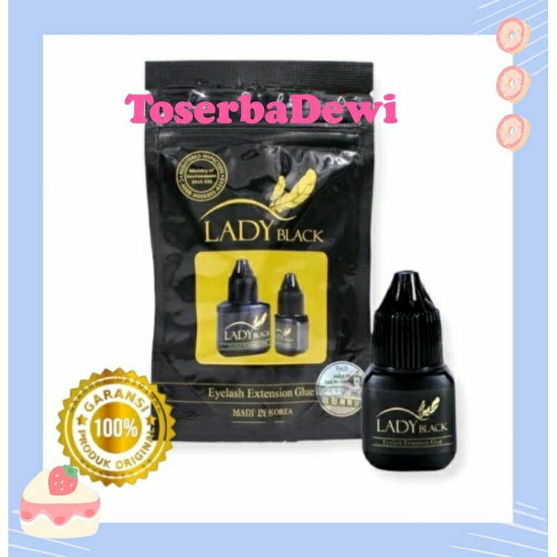 Jual LADY BLACK PERTAMA LEM EYELASH EXTENSION 5 GR MADE IN KOREA ...