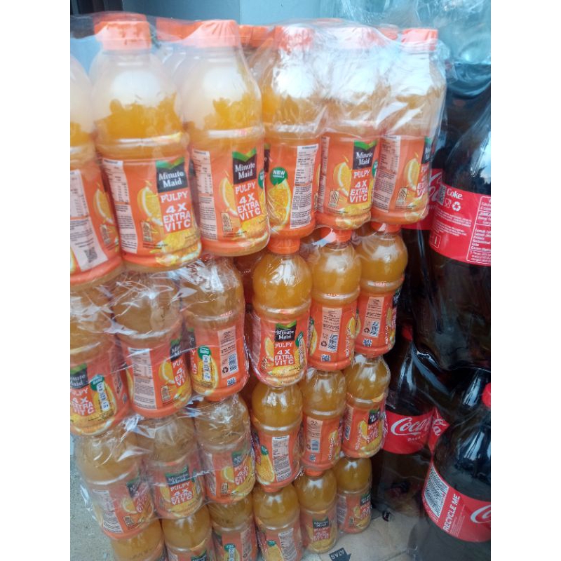 Jual MINUTE MAID PULPY ORANGE 300 ML, 1 KRAT ISI 12 BOTOL | Shopee ...