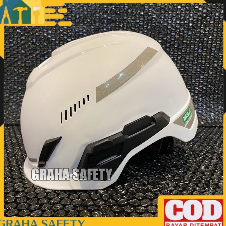 Jual KODE R87J Helm Safety Climbing Msa VGard H1 Safety Helmet MSA ...