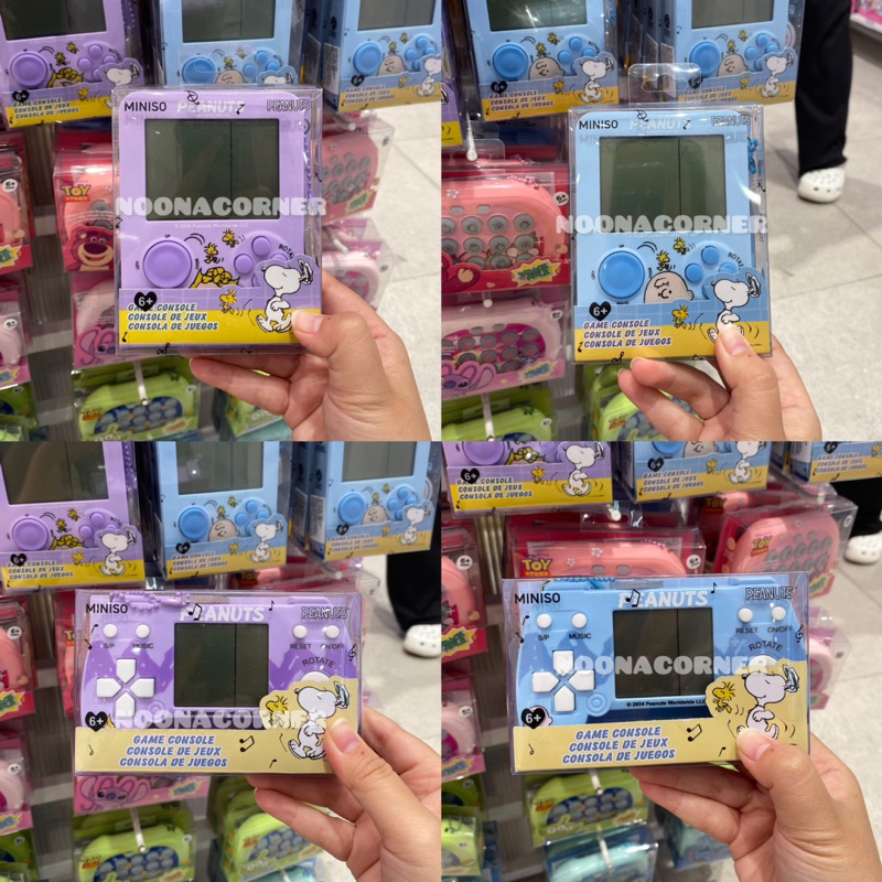 Jual Miniso x Snoopy 🆕 Game Console / Mainan Gameboy Snoopy Collections ...