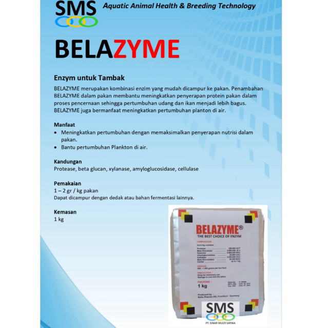 Jual Belazyme 1 kg Suplemen ikan dan udang/PROTEIN IKAN DAN UDANG/ENZIM ...